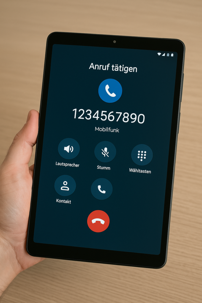 Mit Tablet Telefonieren